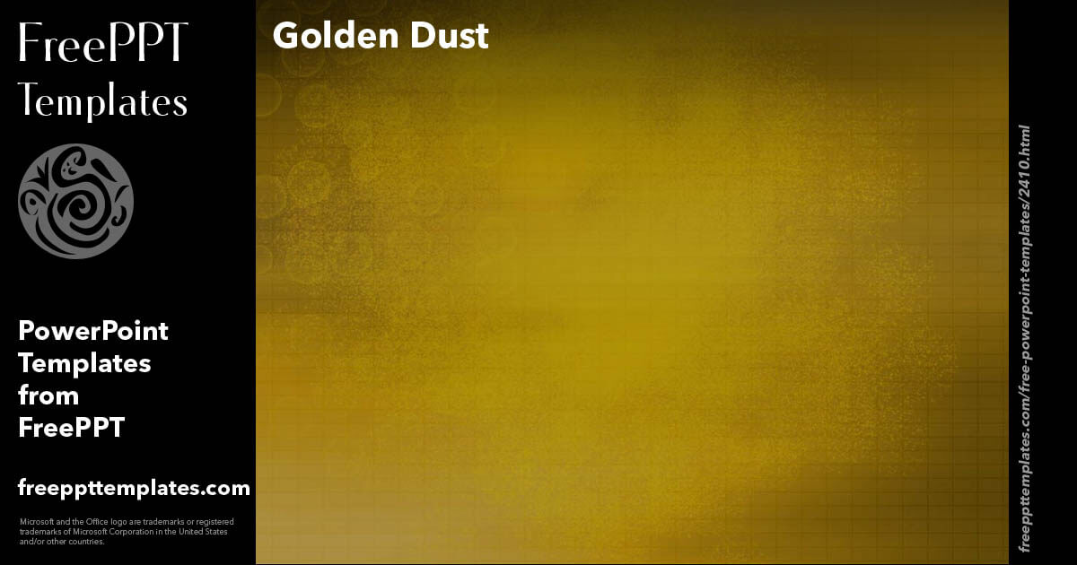 Golden Dust - PowerPoint Templates