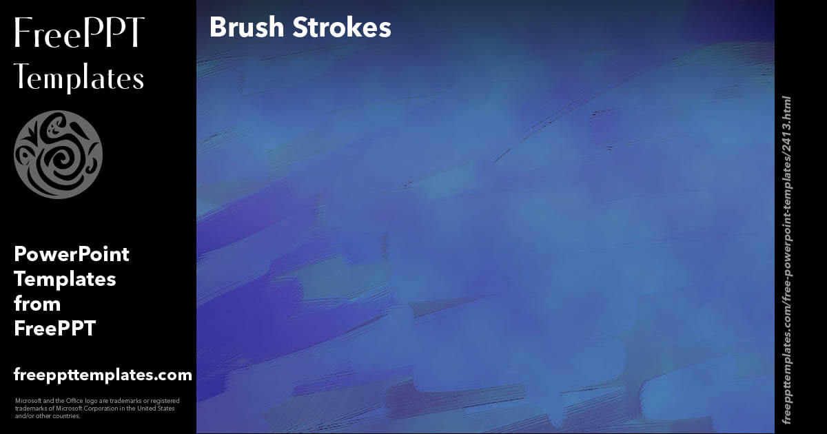 Brush Strokes 11 - PowerPoint Templates
