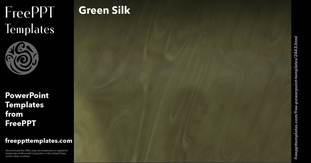Green Silk - PowerPoint Templates