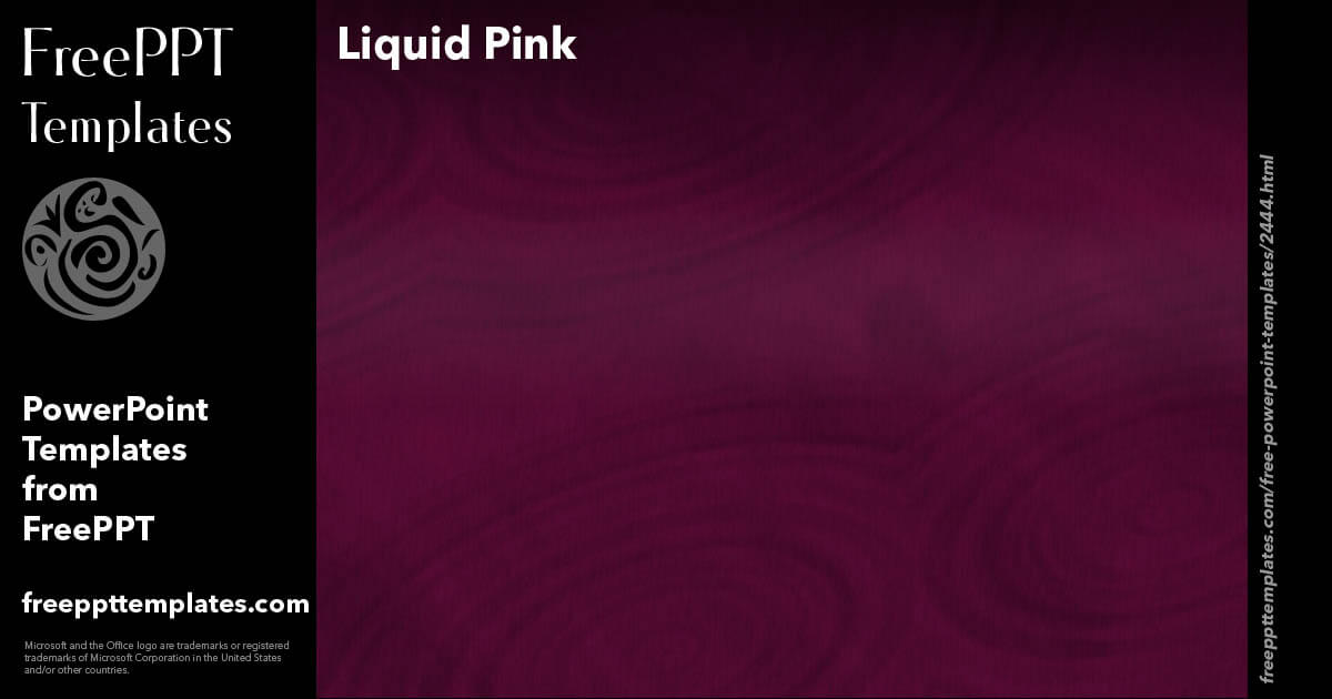 Liquid Pink - PowerPoint Templates