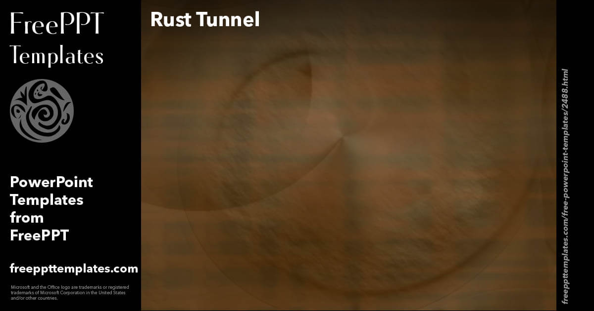 Rust Tunnel - PowerPoint Templates