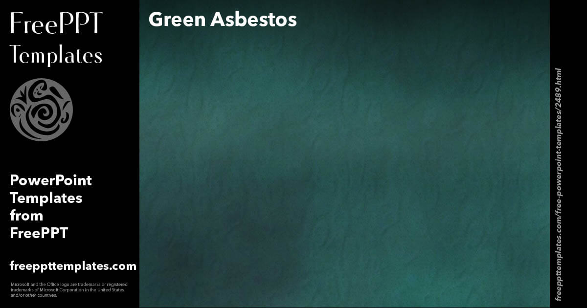 Green Asbestos - PowerPoint Templates