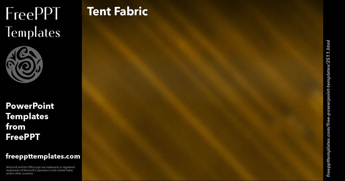Tent Fabric - PowerPoint Templates