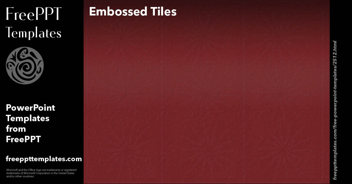 Embossed Tiles - PowerPoint Templates