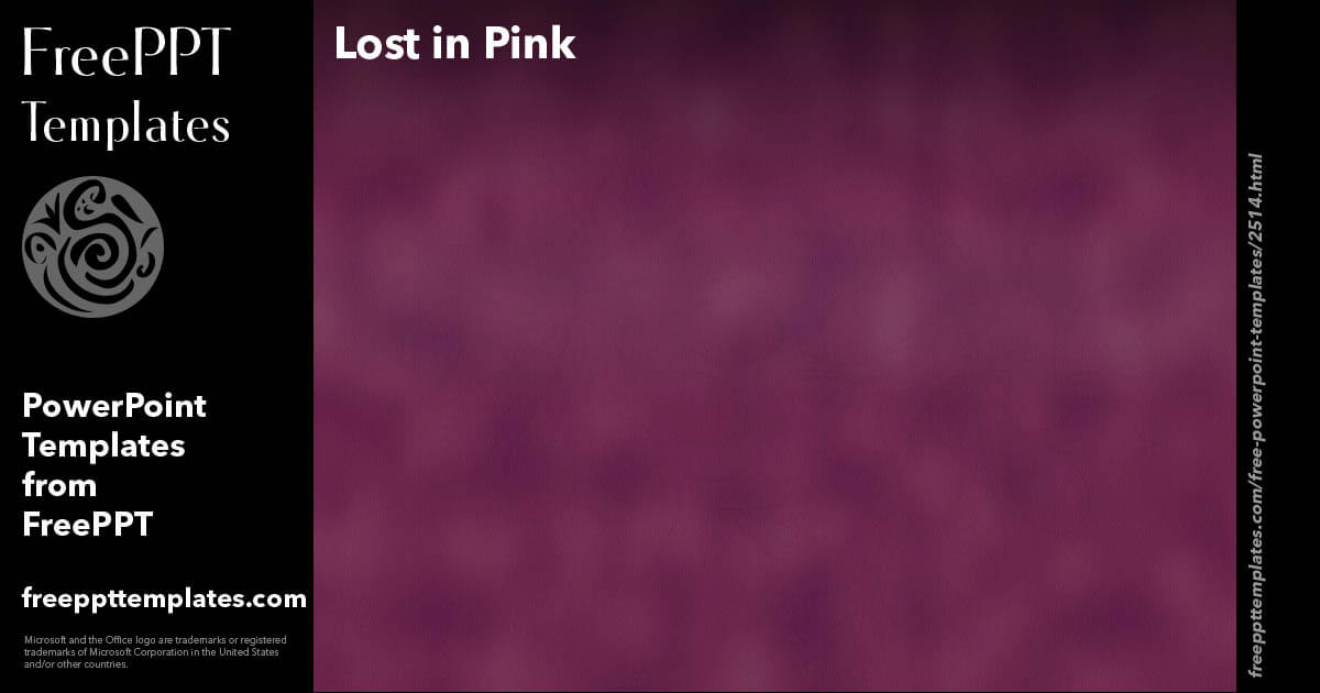 Lost in Pink - PowerPoint Templates