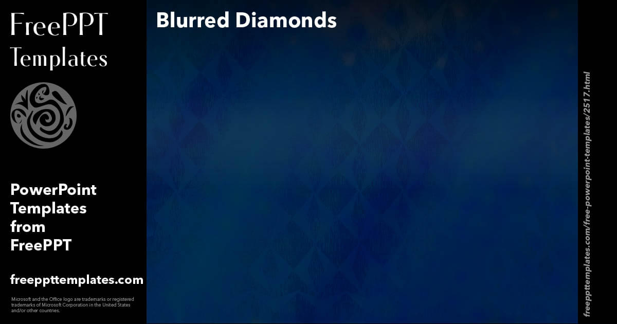 Blurred Diamonds - PowerPoint Templates