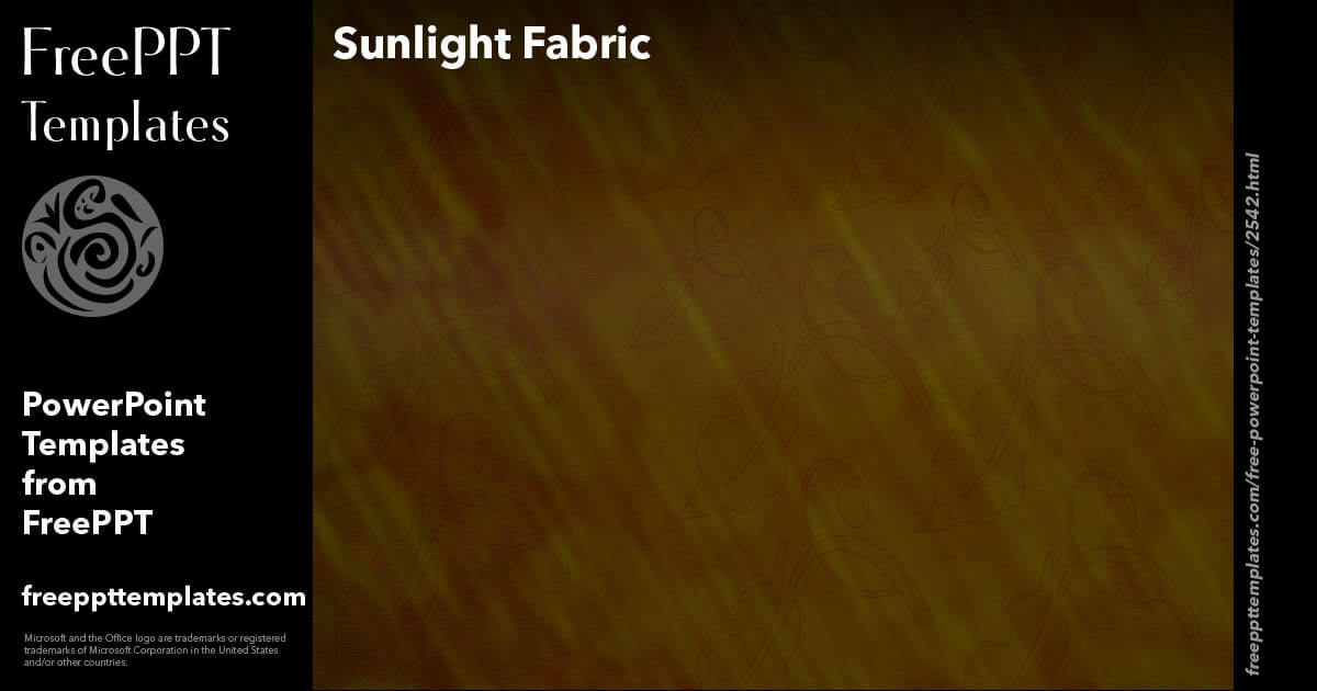 Sunlight Fabric - PowerPoint Templates