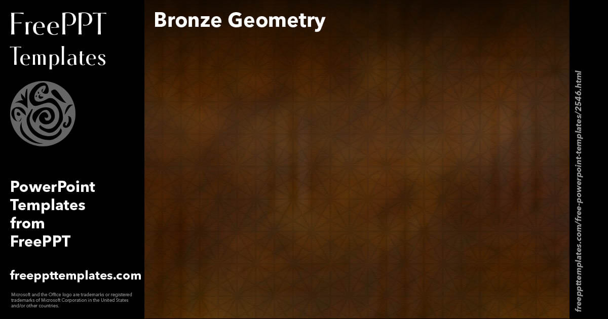 Bronze Geometry - PowerPoint Templates