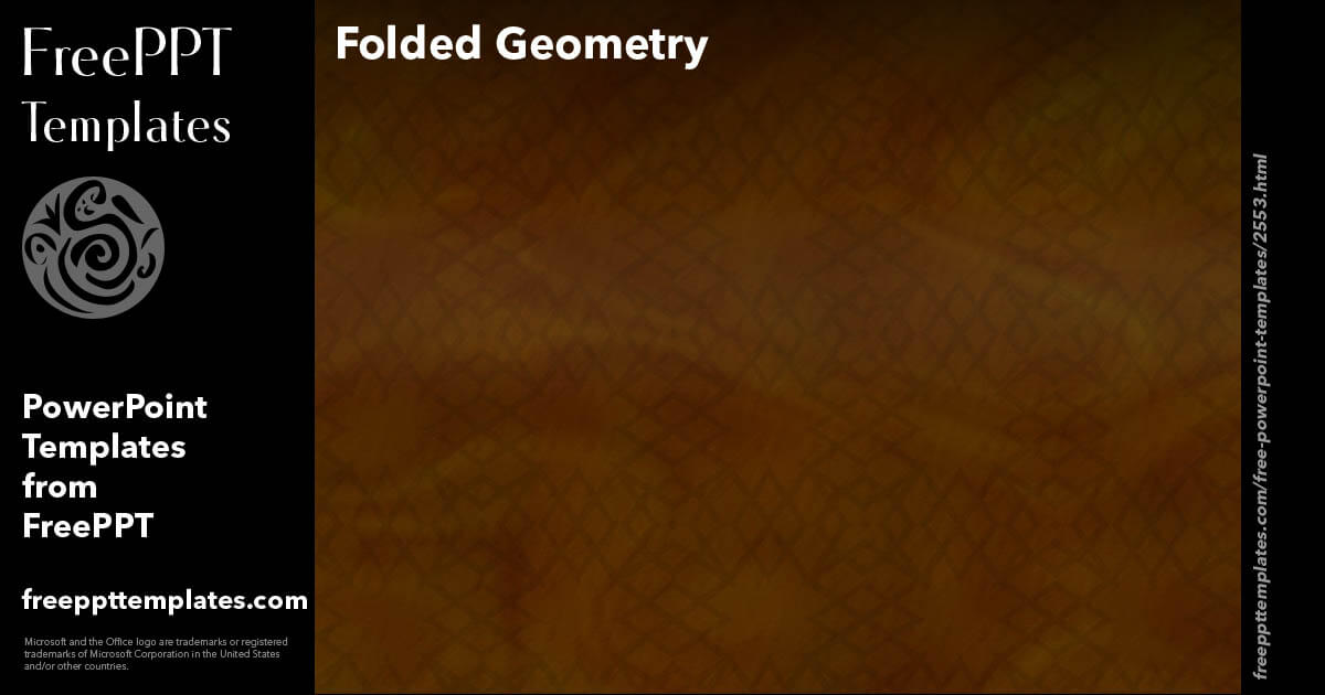 Folded Geometry - PowerPoint Templates