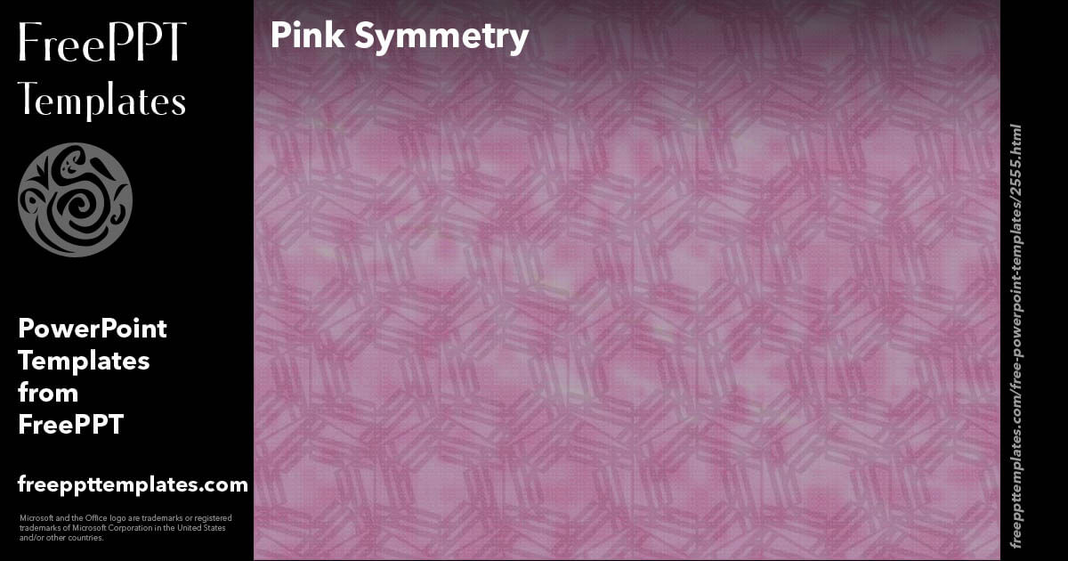 Pink Symmetry - PowerPoint Templates