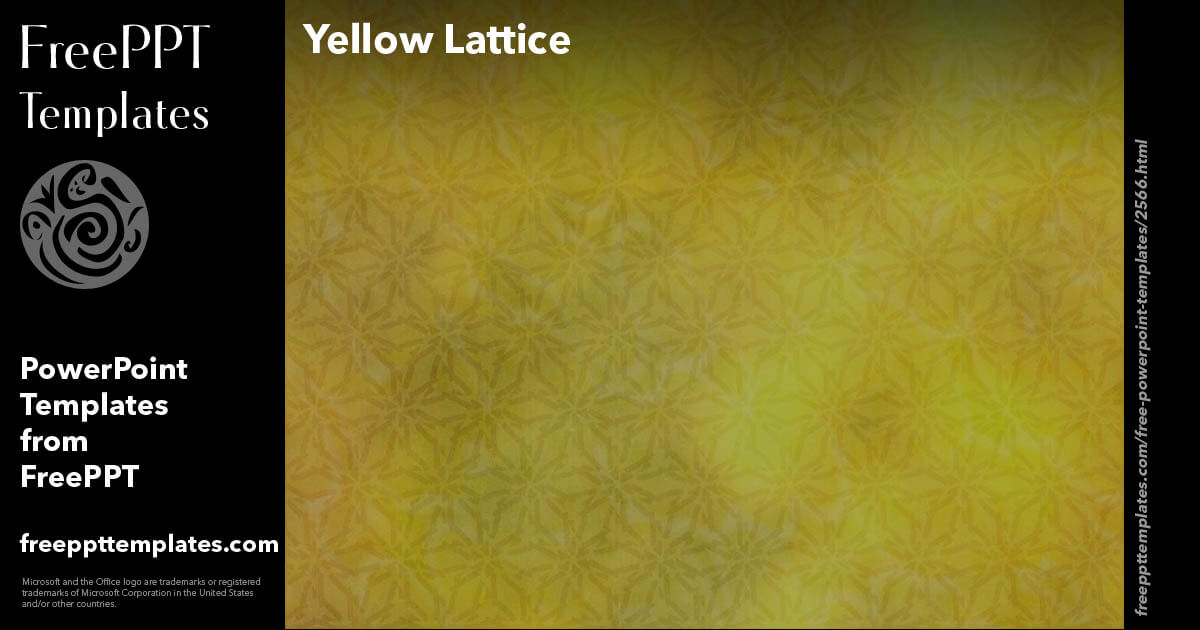 Yellow Lattice - PowerPoint Templates