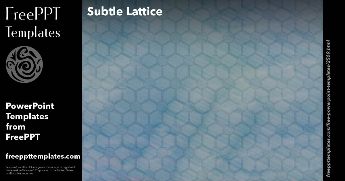 Subtle Lattice - PowerPoint Templates