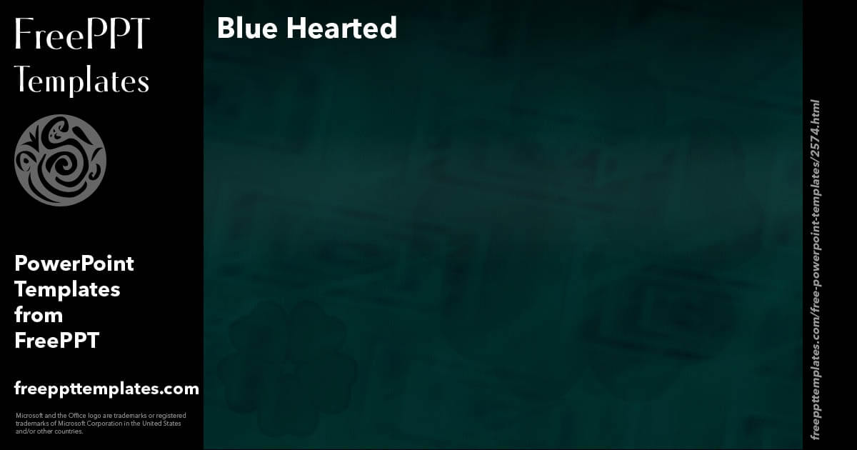 Blue Hearted - PowerPoint Templates