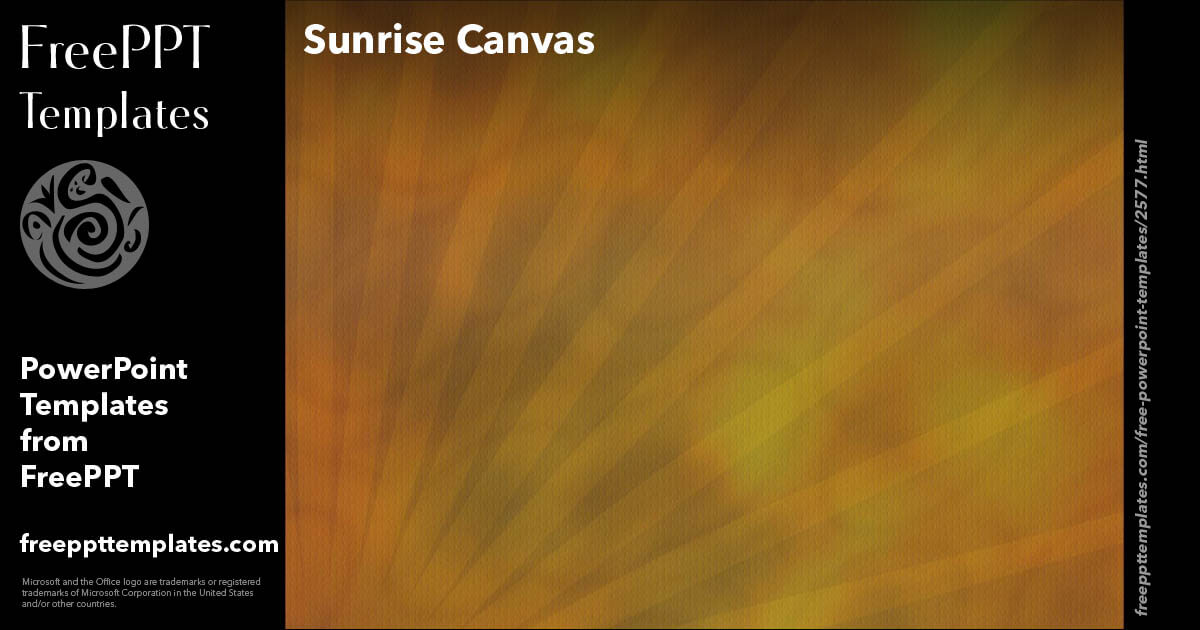 Sunrise Canvas - PowerPoint Templates