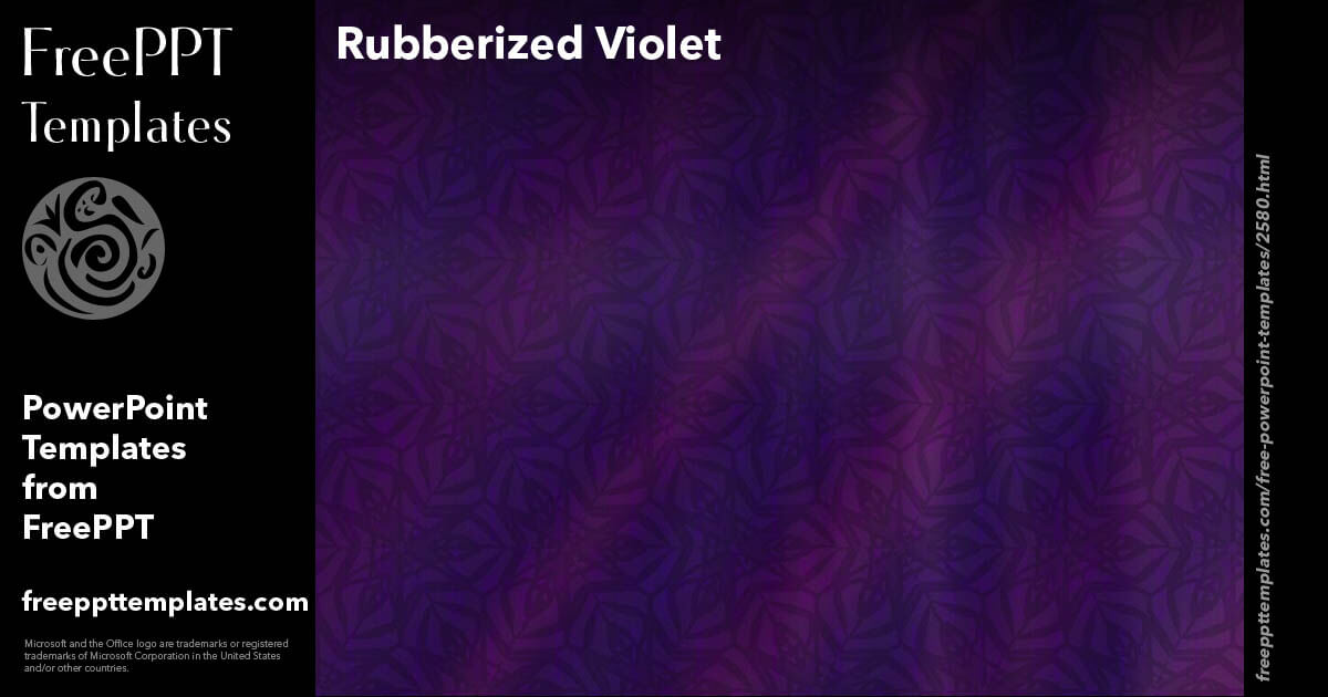 Rubberized Violet - PowerPoint Templates