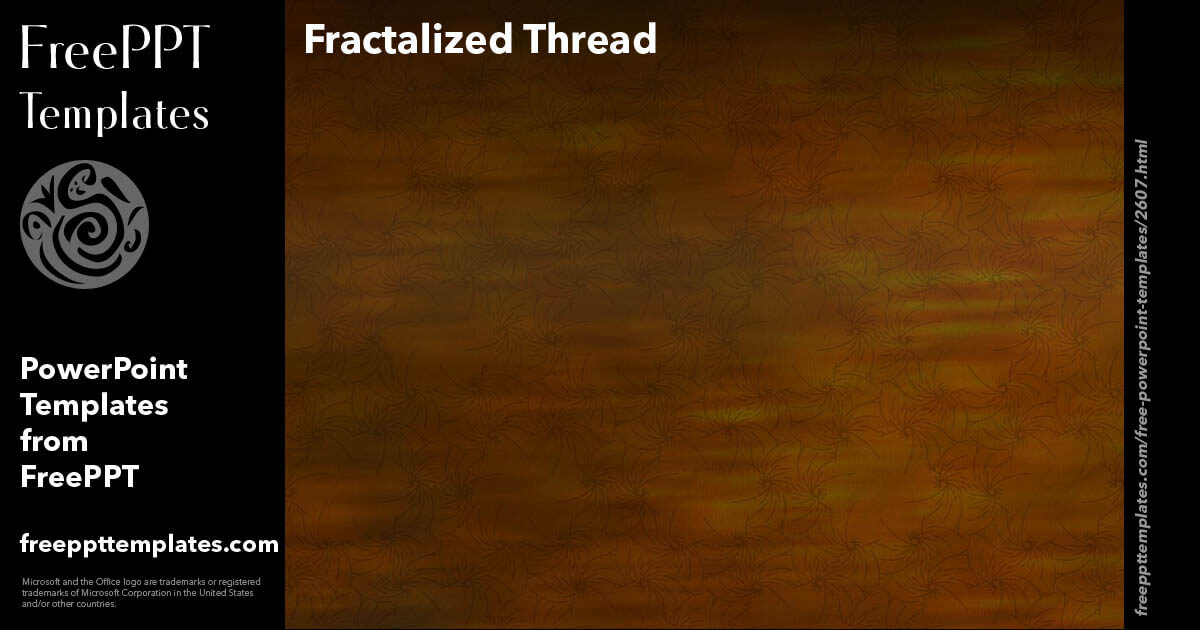 Fractalized Thread - PowerPoint Templates