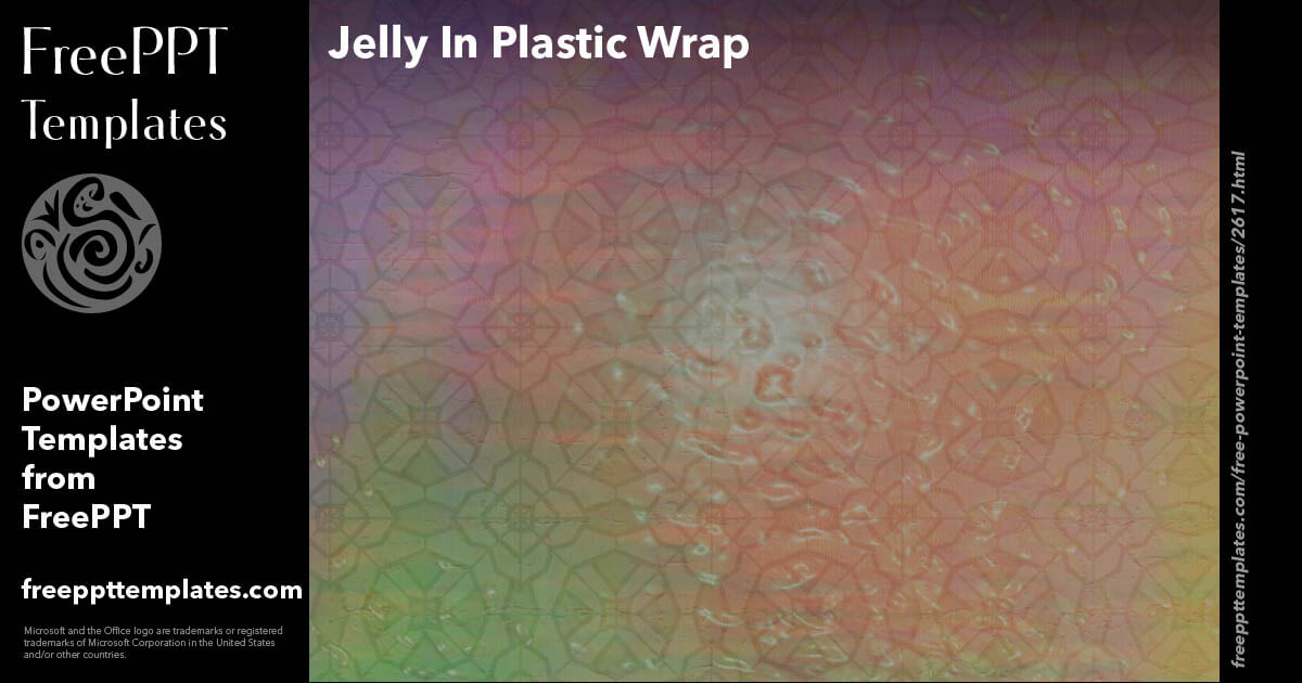 Jelly In Plastic Wrap - PowerPoint Templates
