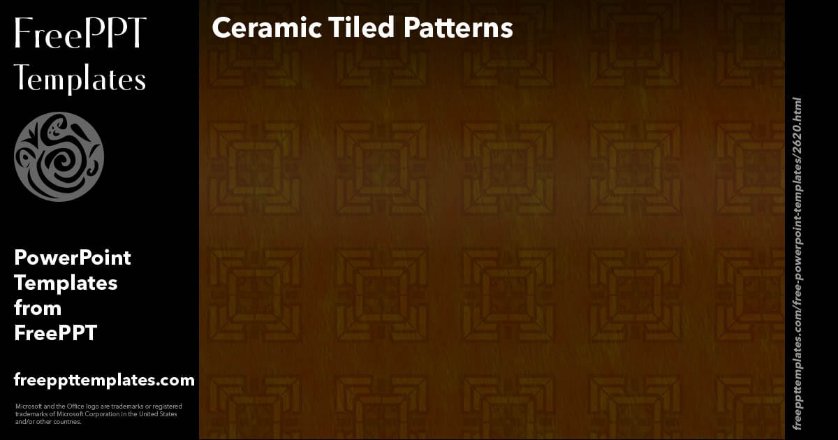 Ceramic Tiled Patterns - PowerPoint Templates