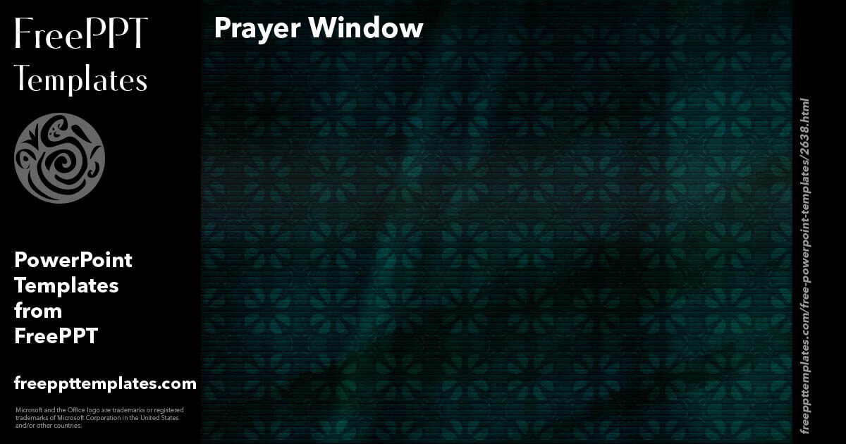 Prayer Window - PowerPoint Templates