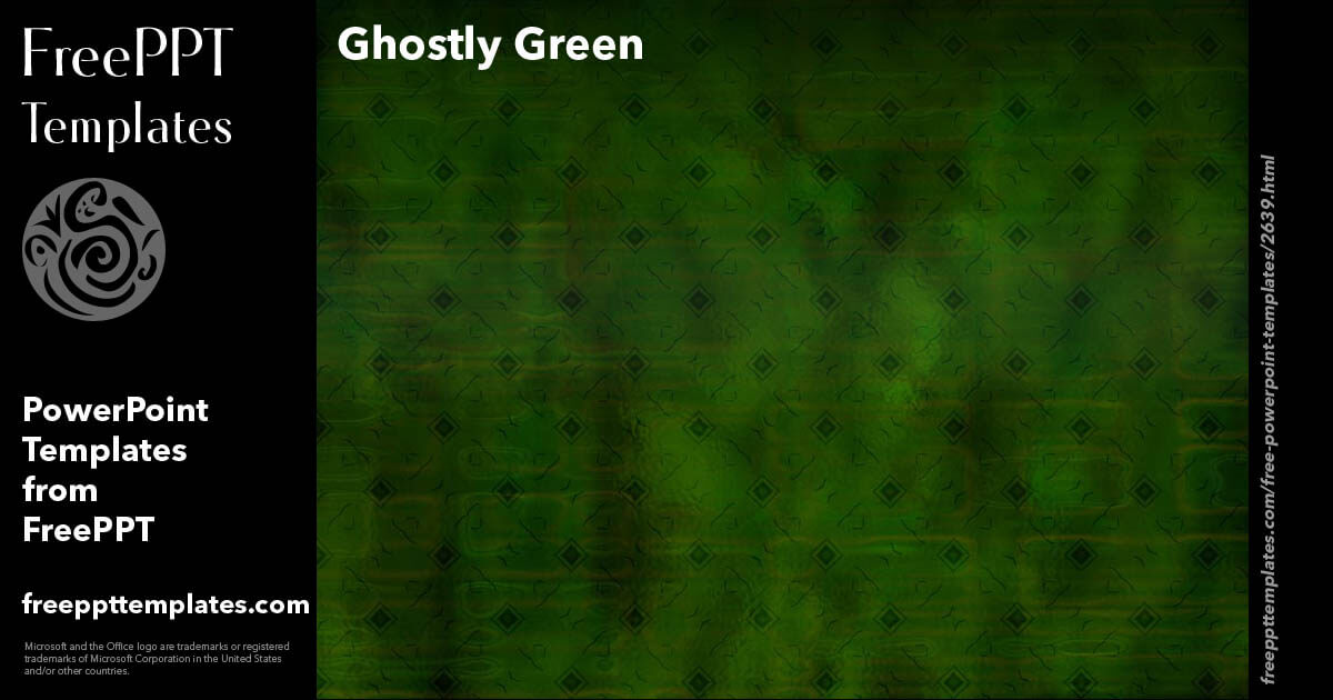 Ghostly Green - PowerPoint Templates
