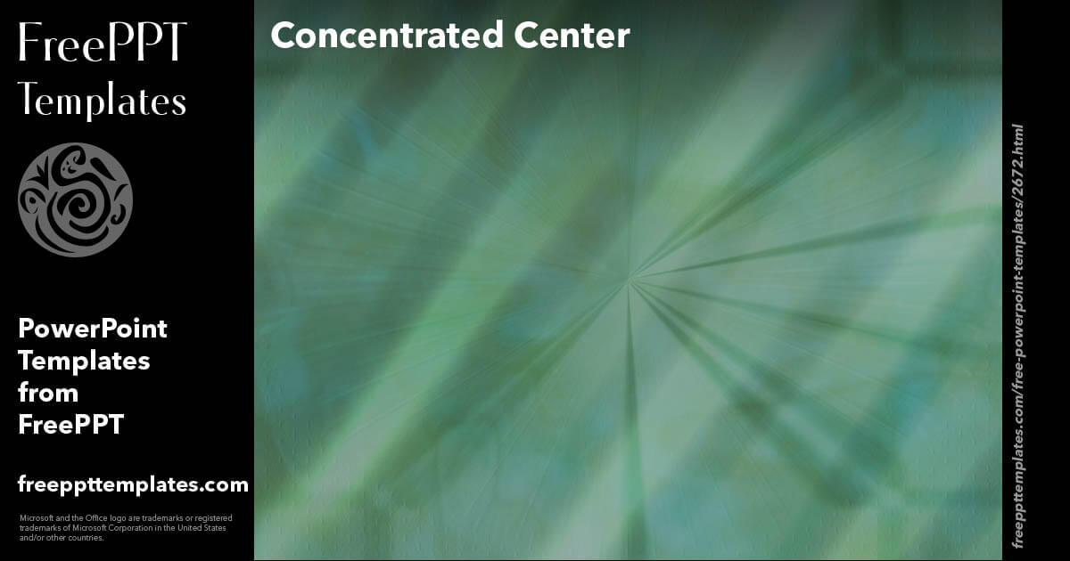 Concentrated Center - PowerPoint Templates