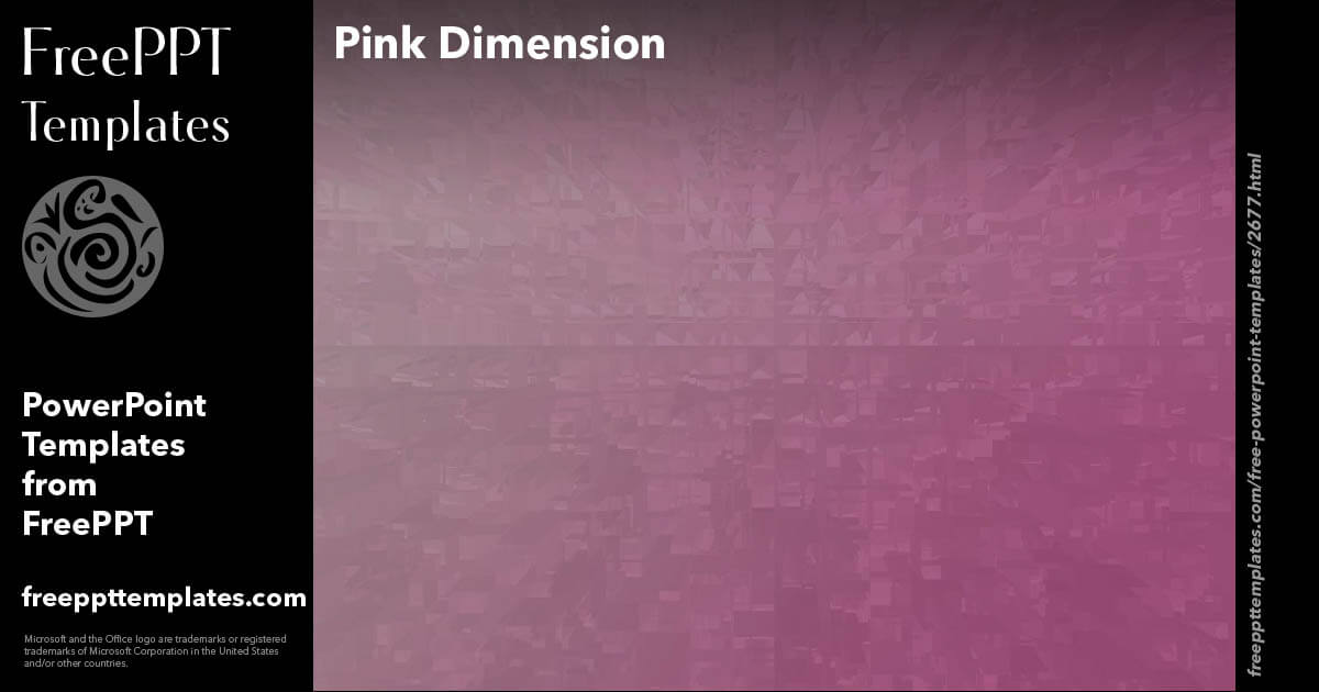 Pink Dimension - PowerPoint Templates