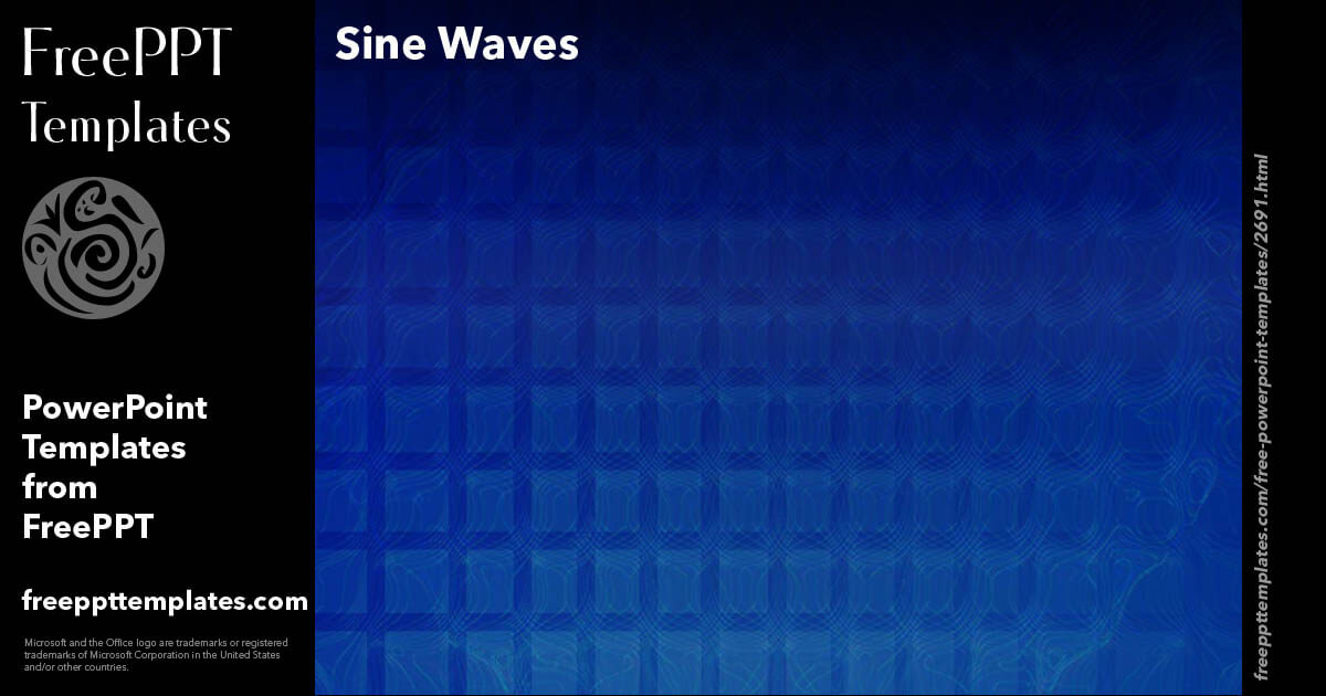 Sine Waves - PowerPoint Templates