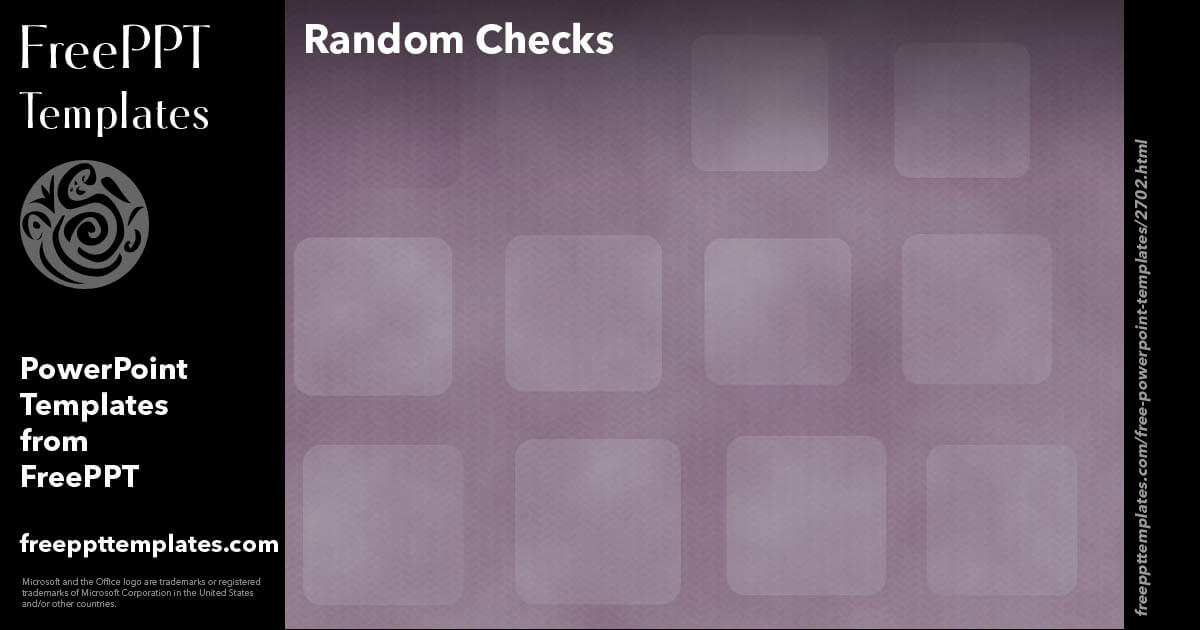 Random Checks - PowerPoint Templates