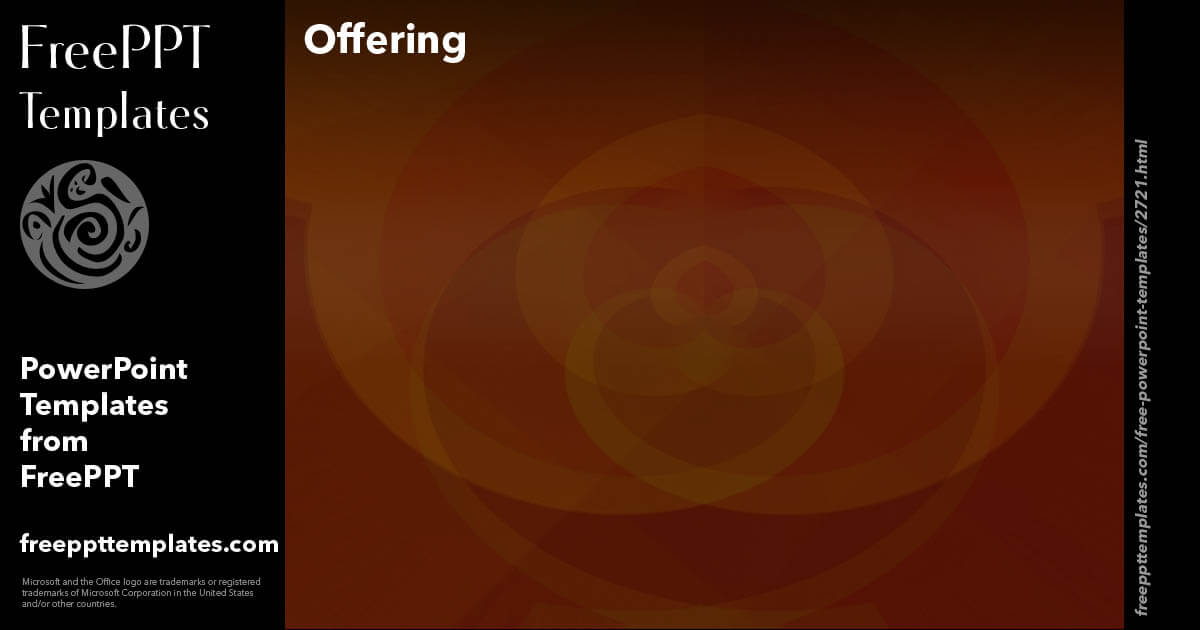 Offering Powerpoint Backgrounds