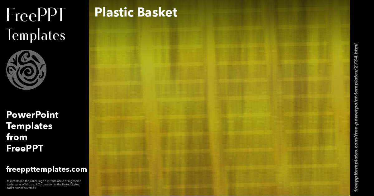 Plastic Basket - PowerPoint Templates