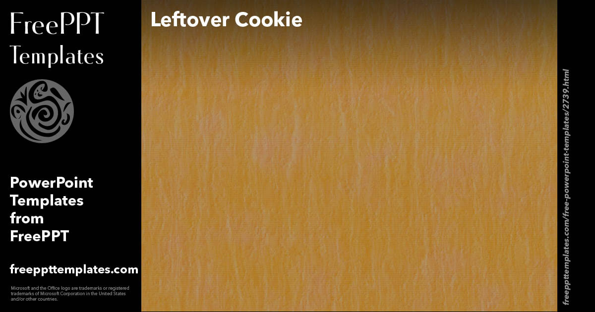 Leftover Cookie - PowerPoint Templates