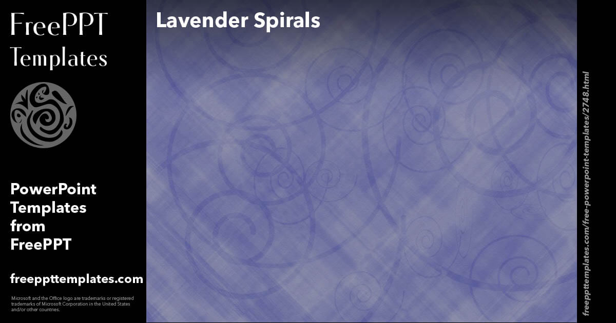Lavender Spirals - PowerPoint Templates
