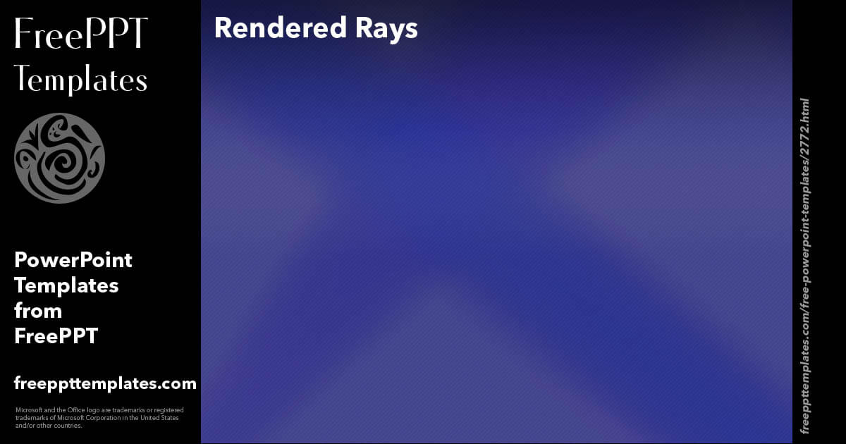 Rendered Rays 03 - PowerPoint Templates
