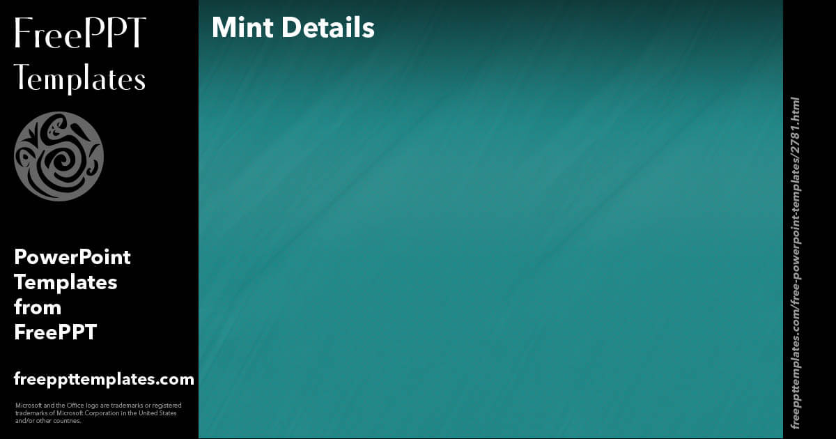 Mint Details - PowerPoint Templates