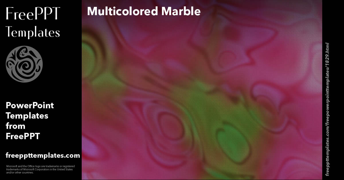Multicolored Marble 01 - PowerPoint Templates