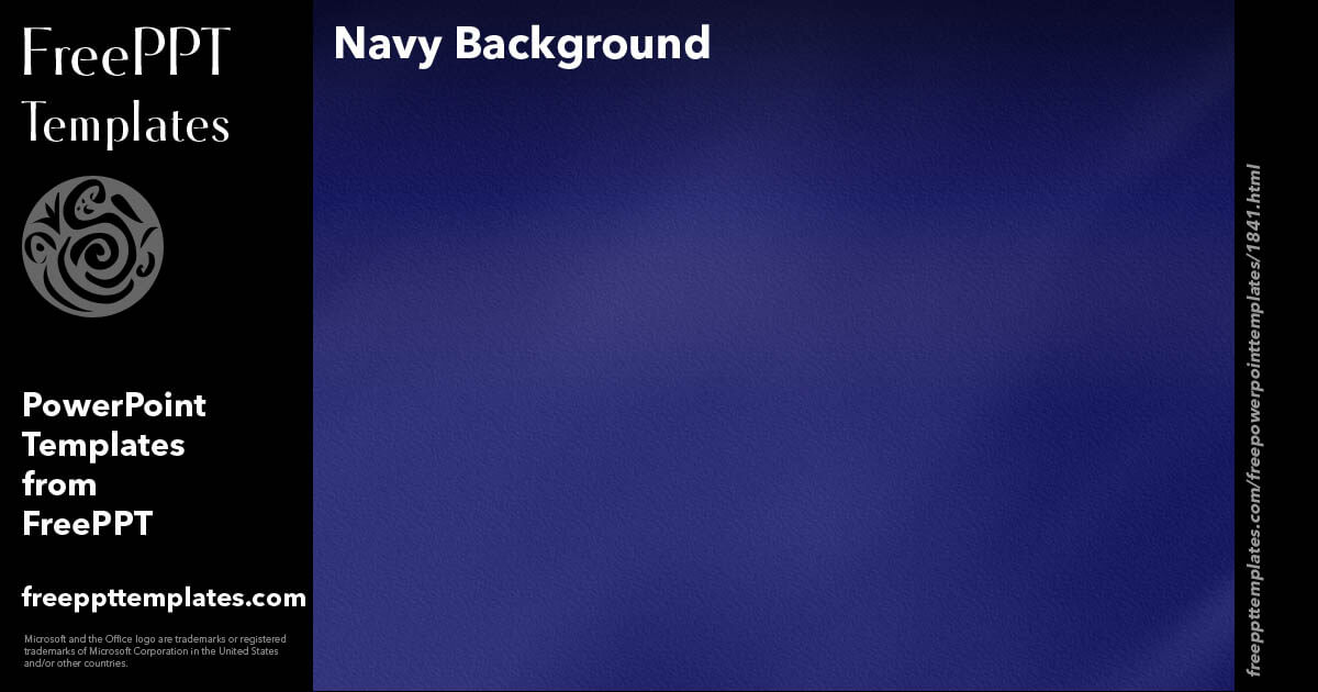 Navy Background - PowerPoint Templates