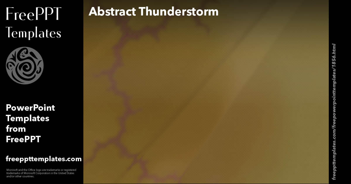 Abstract Thunderstorm 01 - PowerPoint Templates