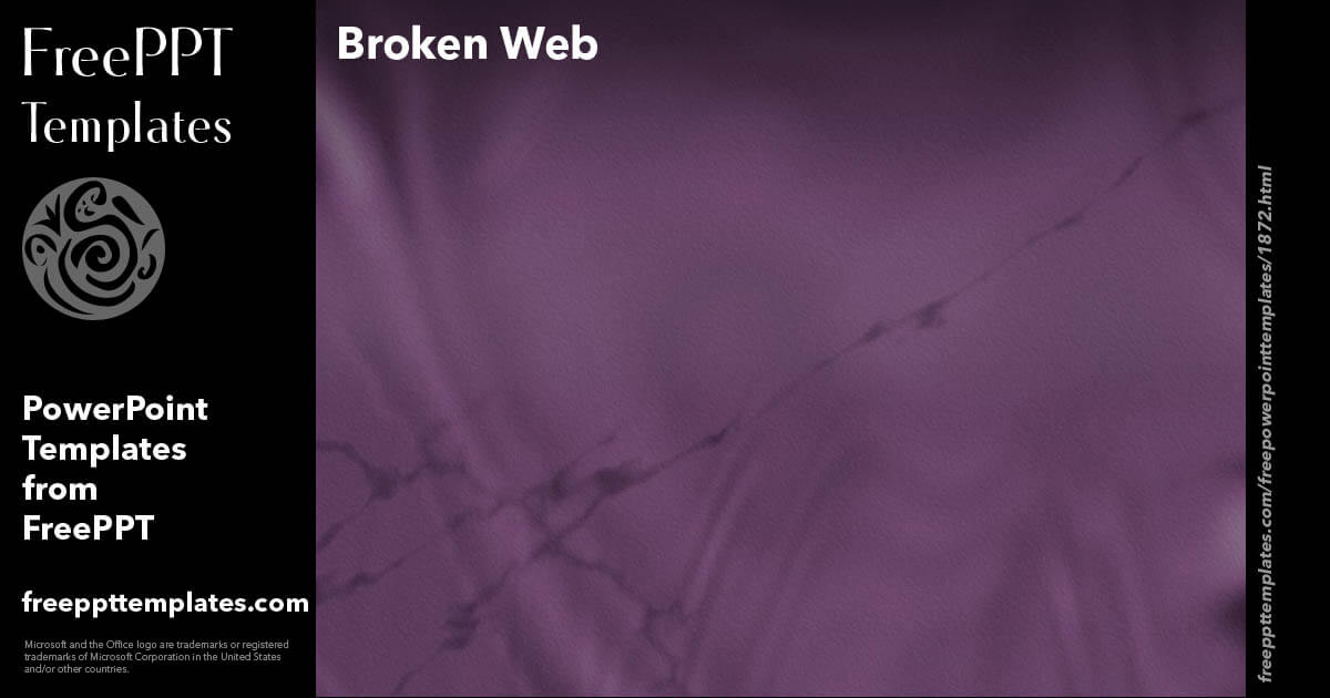 Broken Web - PowerPoint Templates