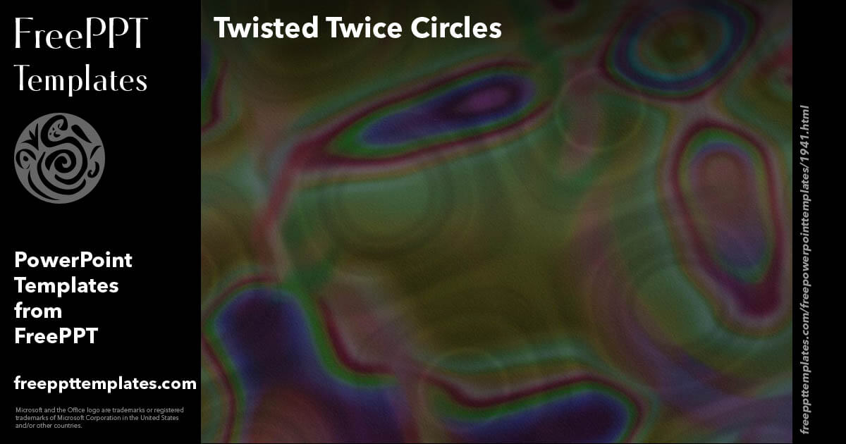 Twisted Twice Circles - PowerPoint Templates