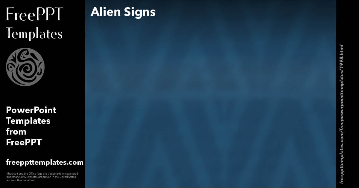 Alien Signs - PowerPoint Templates