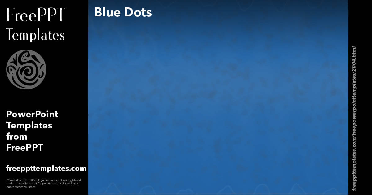 Blue Dots - PowerPoint Templates