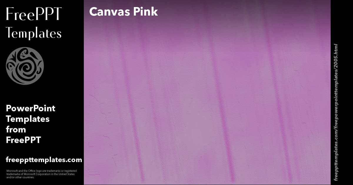 Canvas Pink - PowerPoint Templates