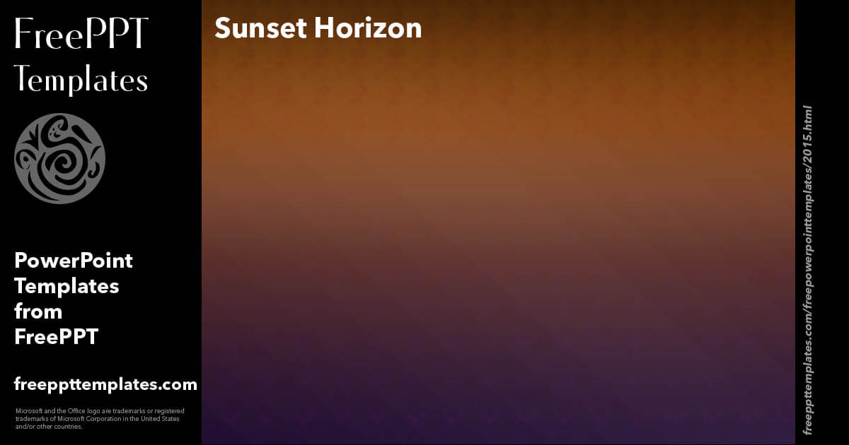 Sunset Horizon - PowerPoint Templates