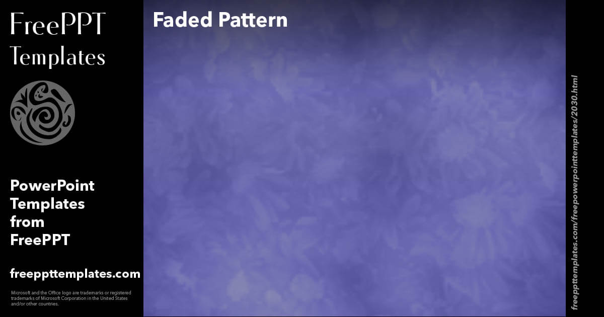 Faded Pattern - PowerPoint Templates