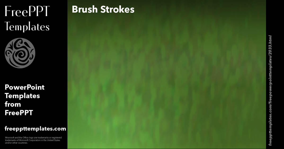 Brush Strokes 05 - PowerPoint Templates