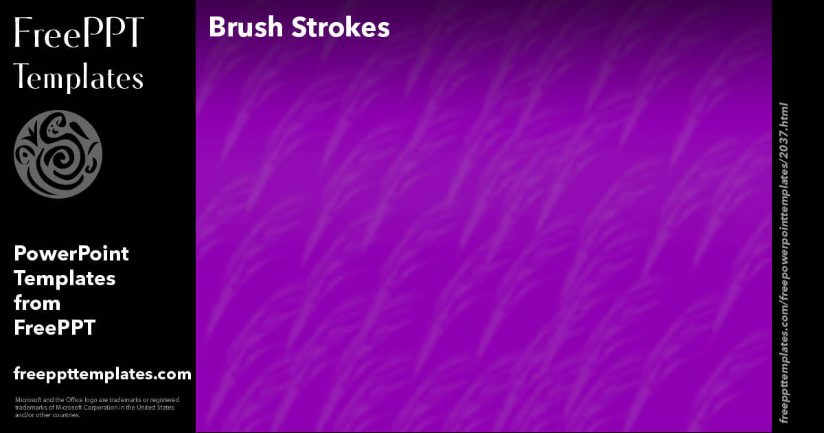 Brush Strokes 06 - PowerPoint Templates