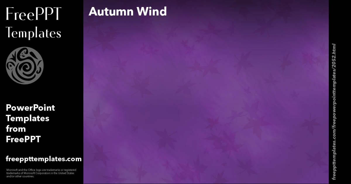 Autumn Wind - PowerPoint Templates