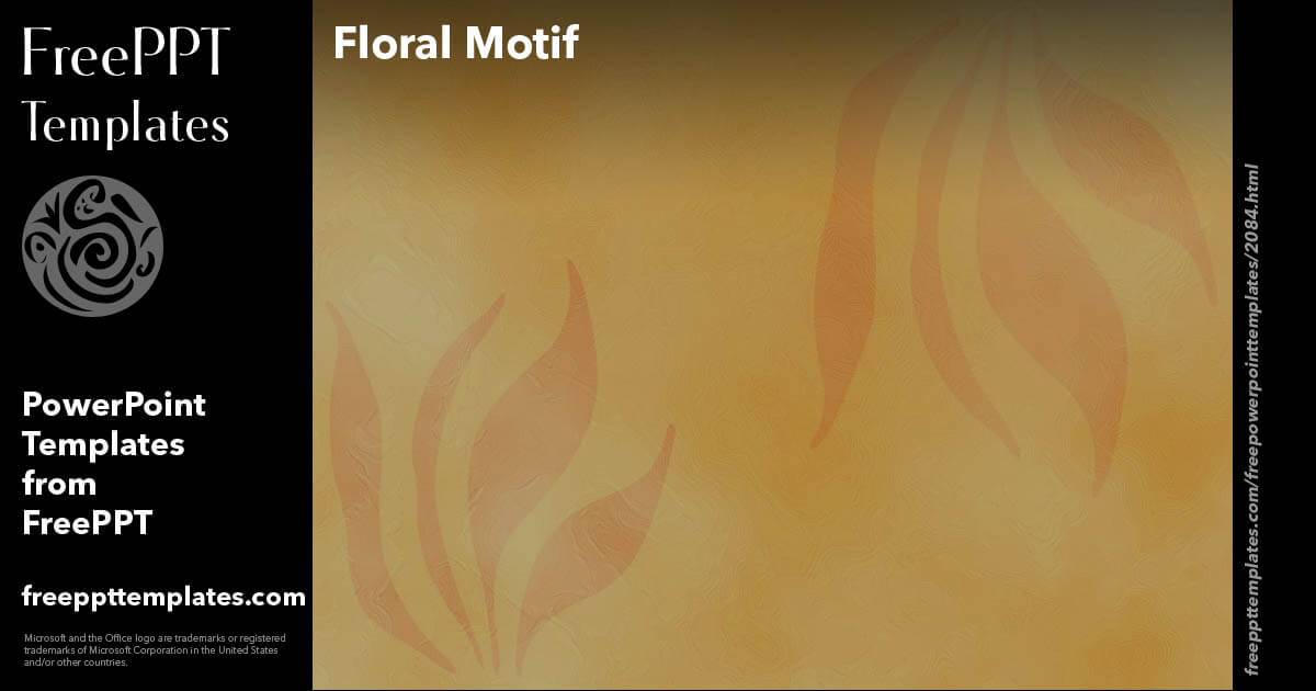 Floral Motif 04 - PowerPoint Templates