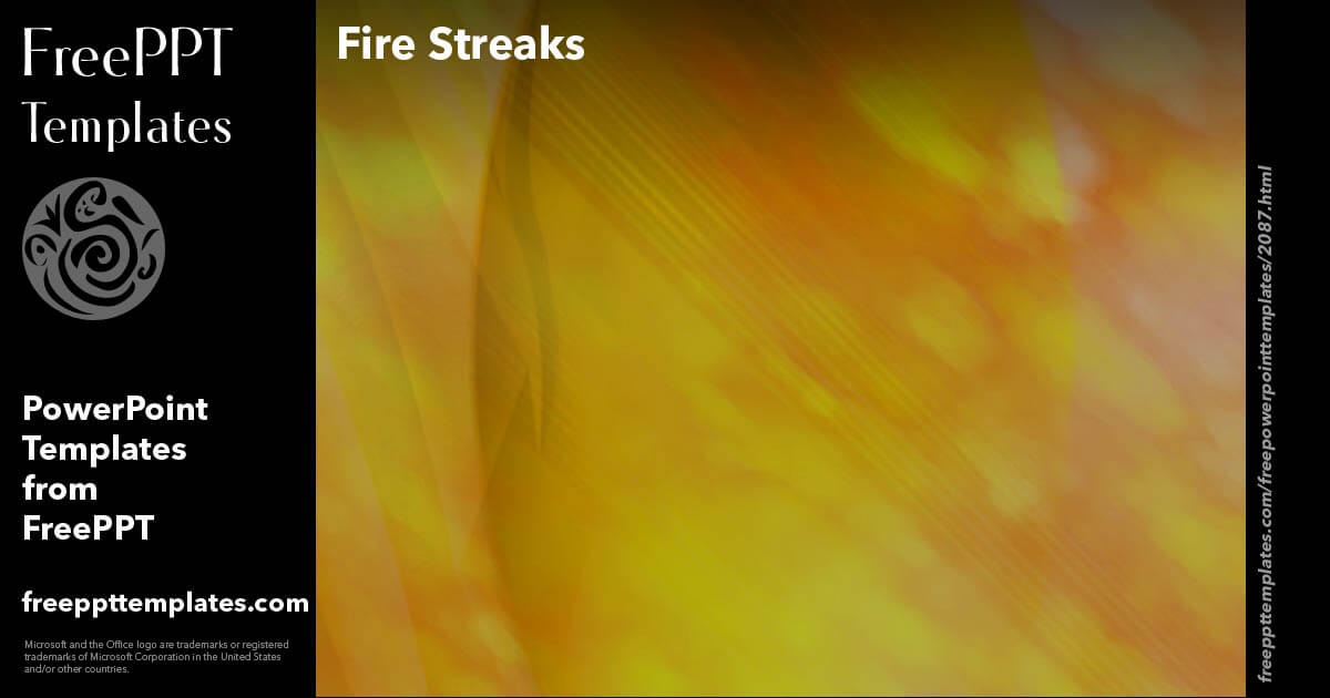 Fire Streaks - PowerPoint Templates