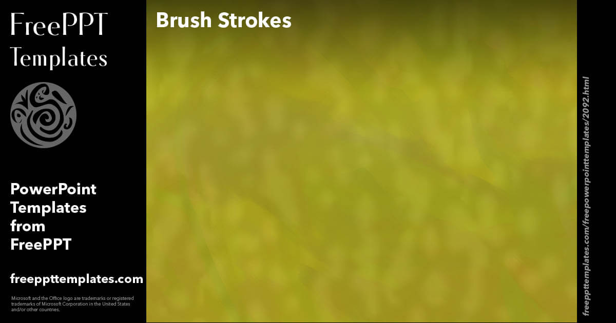 Brush Strokes 07 - PowerPoint Templates